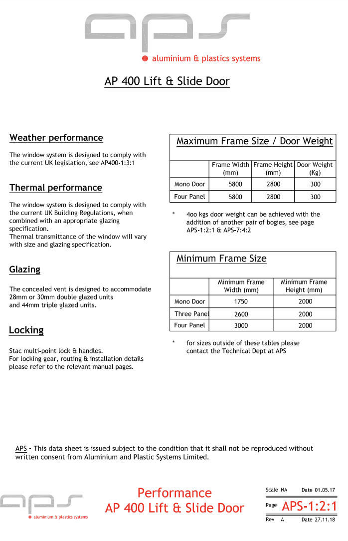 AP400 Therm + | Lift And Slide Doors | Aluminium Doors